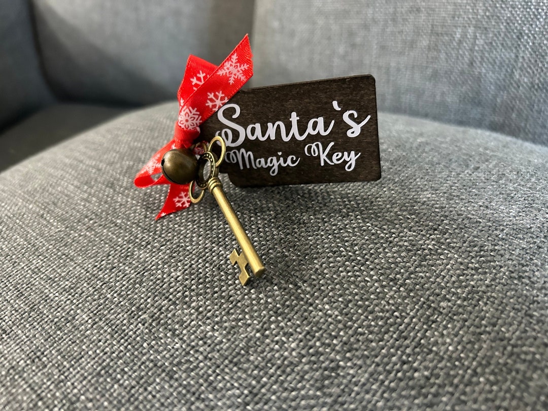 Santas Magic Key Christmas Decorations Christmas Keychain - Etsy