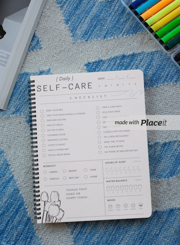 Daily Self-care Planner, Printable, Downloadable, Planner, Checklist ...