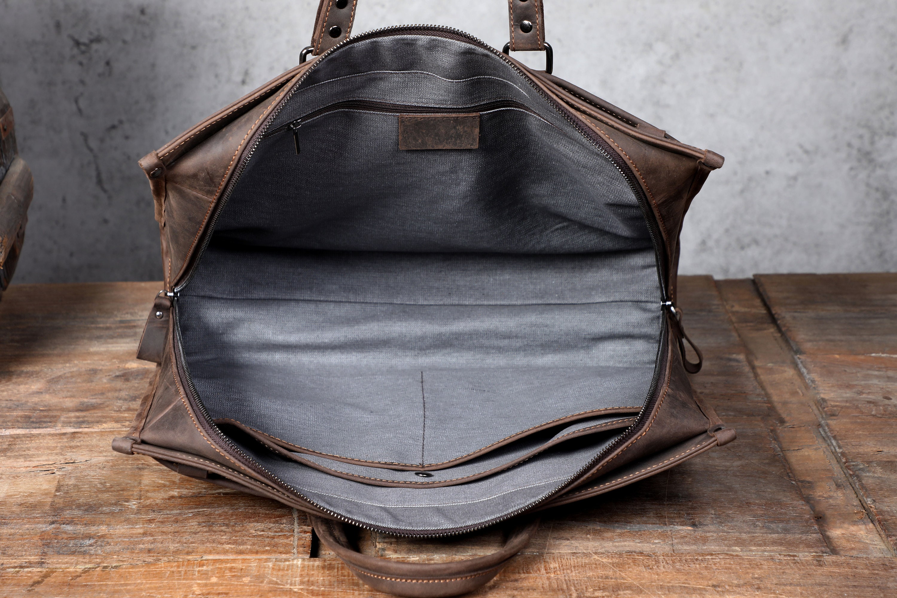 Personalized Leather Briefcase Laptop Bag Leather Messenger - Etsy