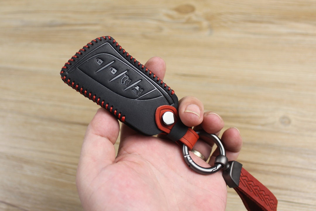Remote Leather Key Case, Leather Car Key Fob Cover, Smart Car Key Case ...