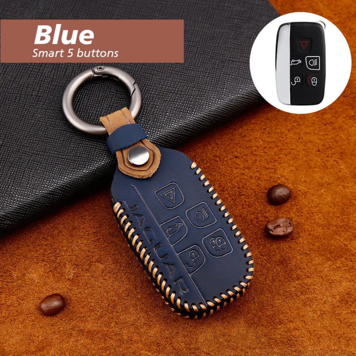 Jaguar Series Remote Key Case Leather Car Key Fob cover Car | Etsy