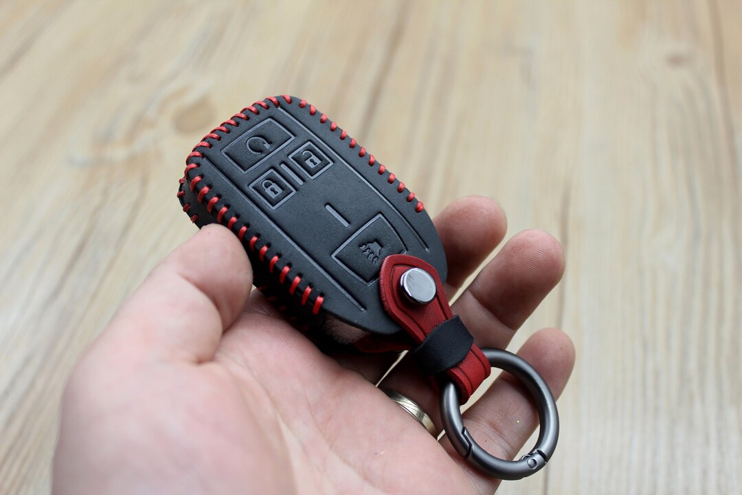 Leather Car Key Fob Cover, Smart Remote Key Fob Case, Fit for Chevy ...