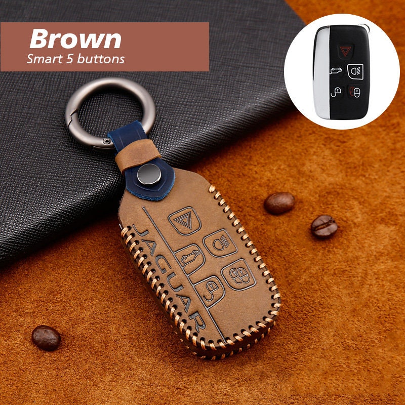 Jaguar Series Remote Key Case Leather Car Key Fob cover Car | Etsy