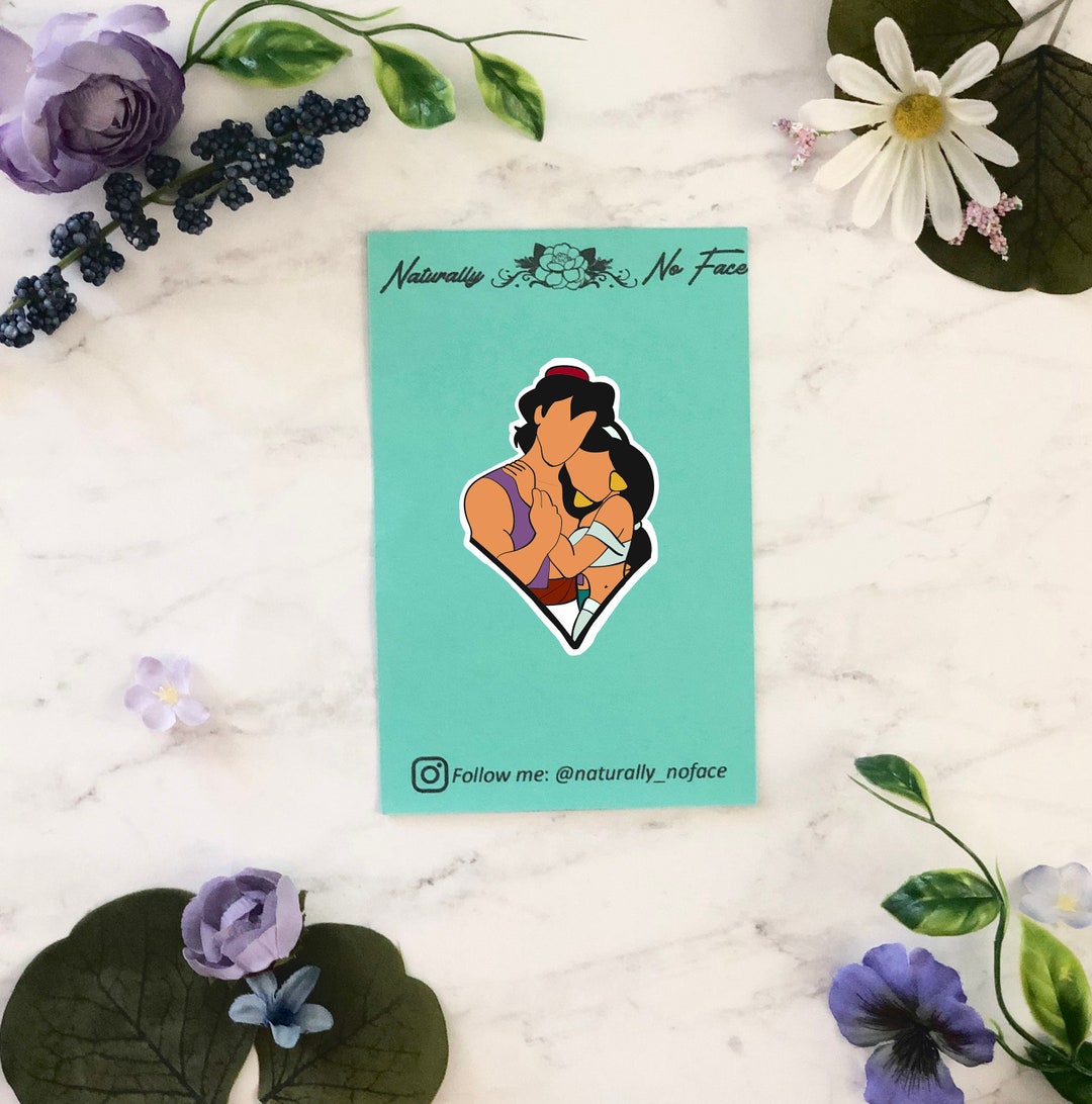 Disney Inspired: Aladdin + Jasmine | Water Bottle Stickers | Laptop ...