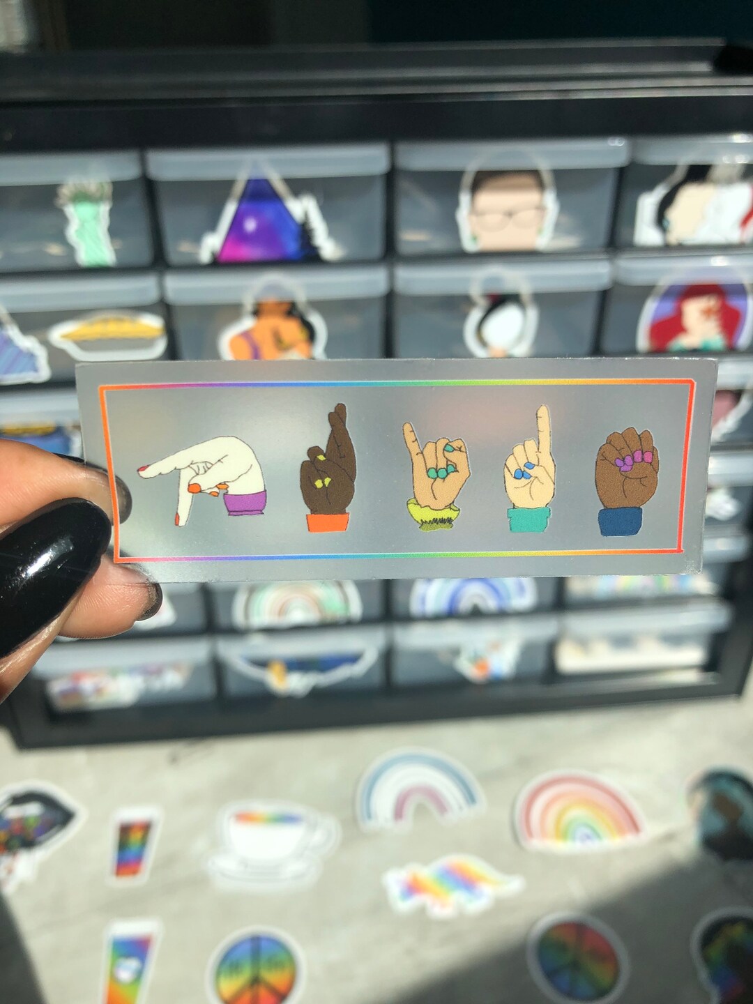 ASL Pride Sticker | Water Bottle Stickers | Laptop Stickers ...