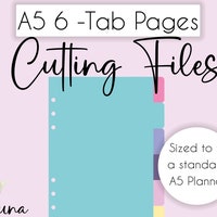 Tab Dividers Template, Divider SVG, Planner Divider Template, Planner ...