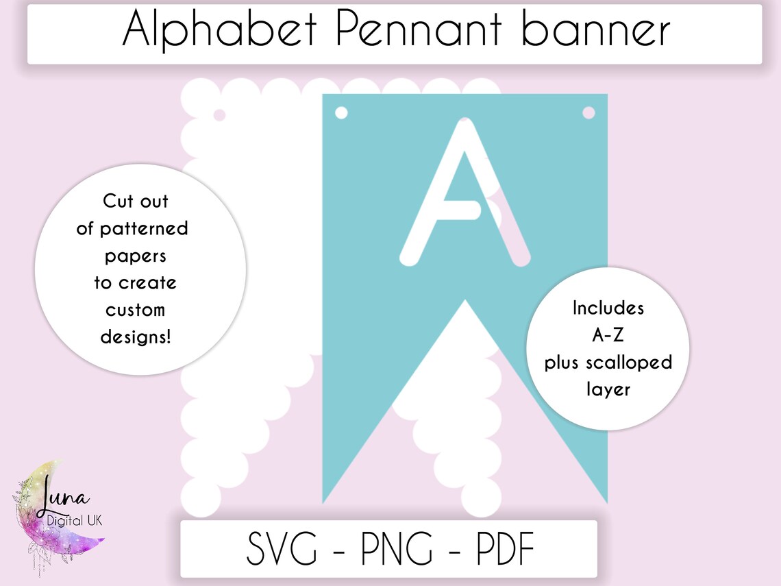 Layered Pennant Banner Svg Cut Files for Cricut, Pennant SVG Birthday ...