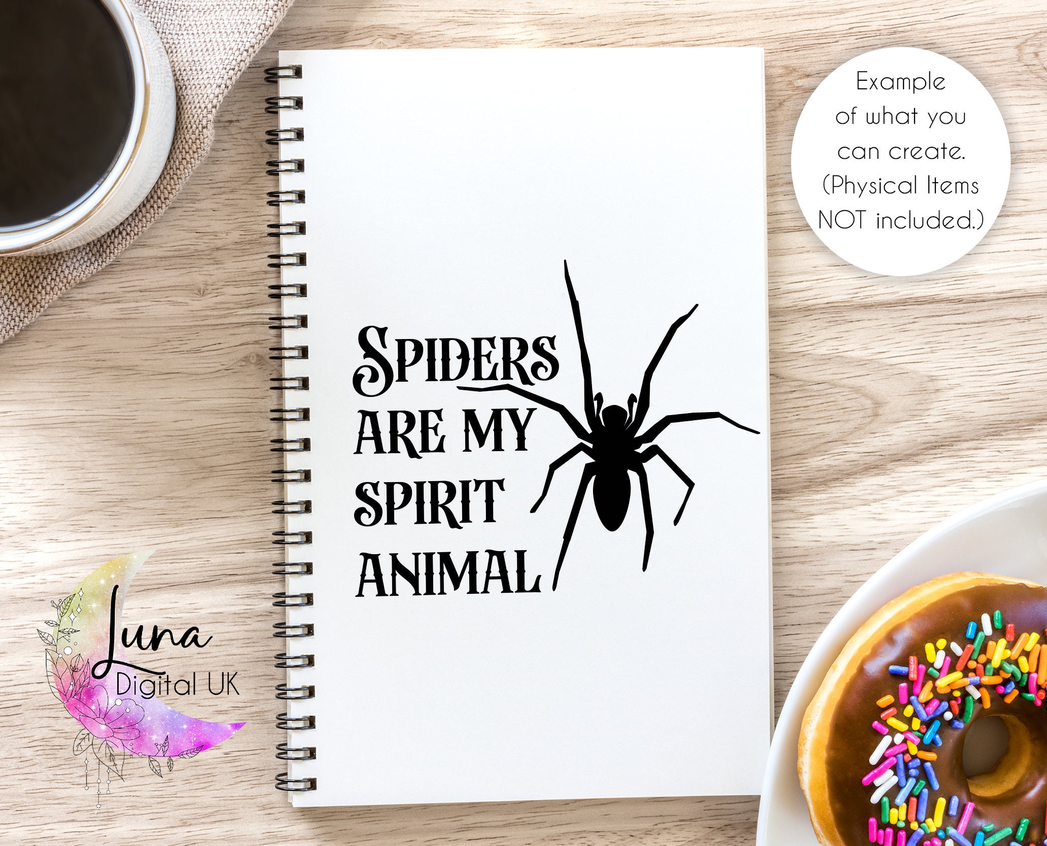 Goth SVG, Spider SVG PNG Pdf, Spiders Are My Spirit Animal, Sarcastic ...