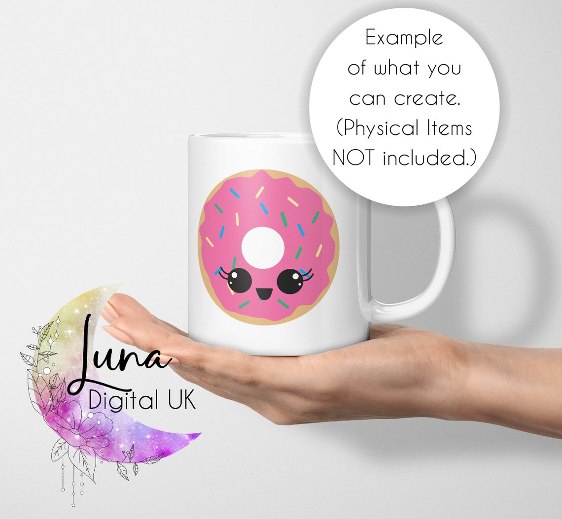 Cute Kawaii Layered Donut Svg Cut File for Cricut Instant - Etsy