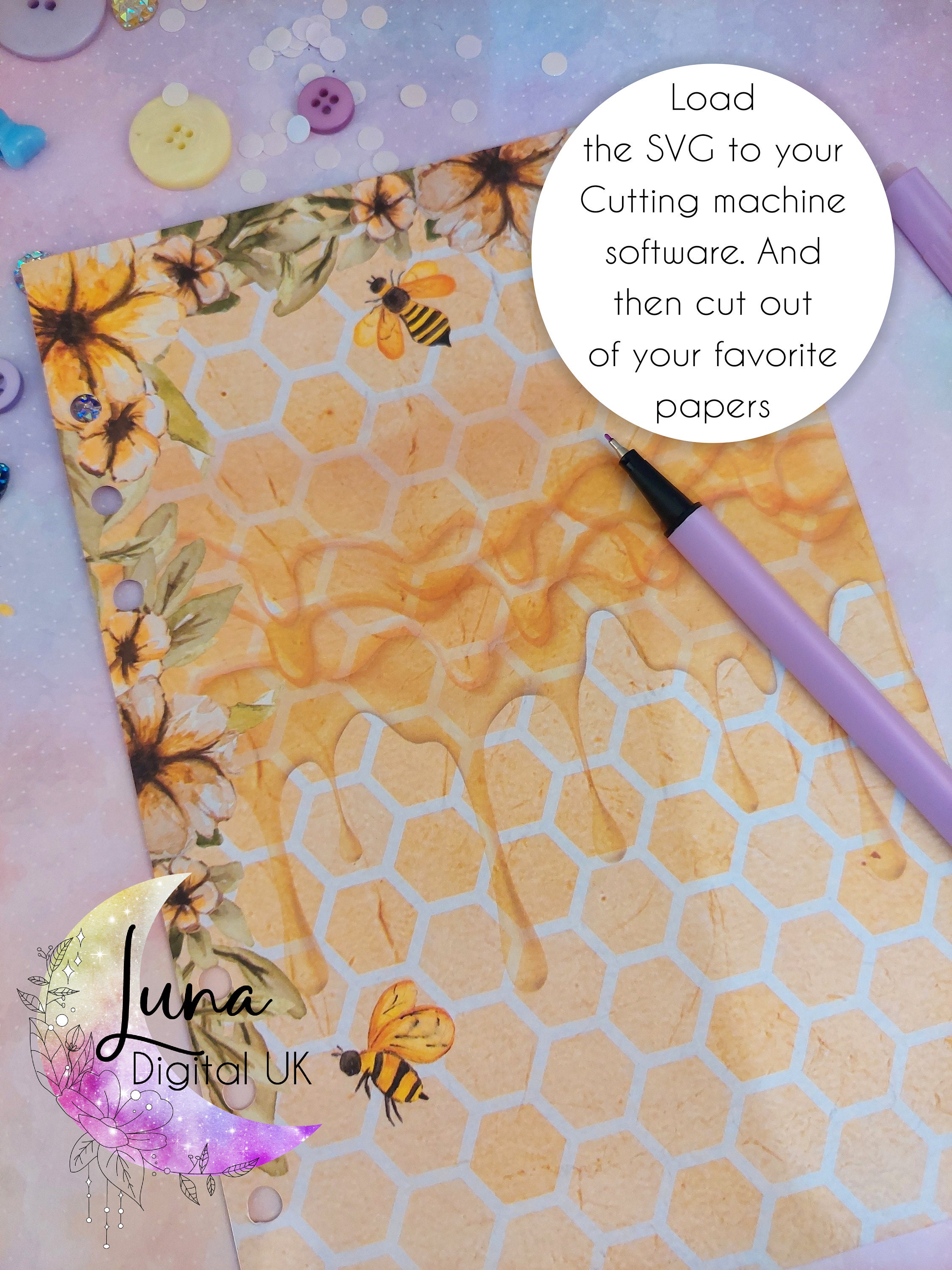 A5 Planner Cut File Page, A5 Planner Dashboard SVG PNG PDF, Planner Cut ...