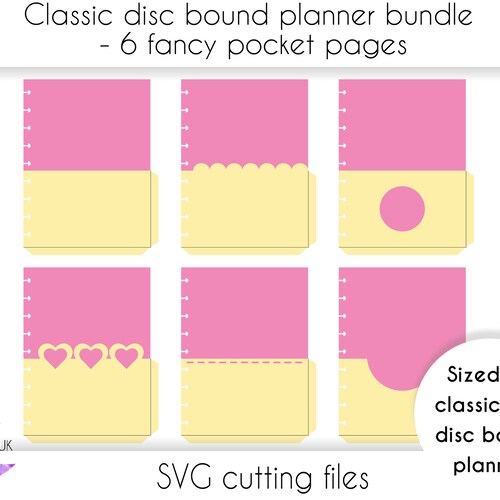 Classic Disc Bound Planner Page SVG Cut File for Cricut DIY - Etsy