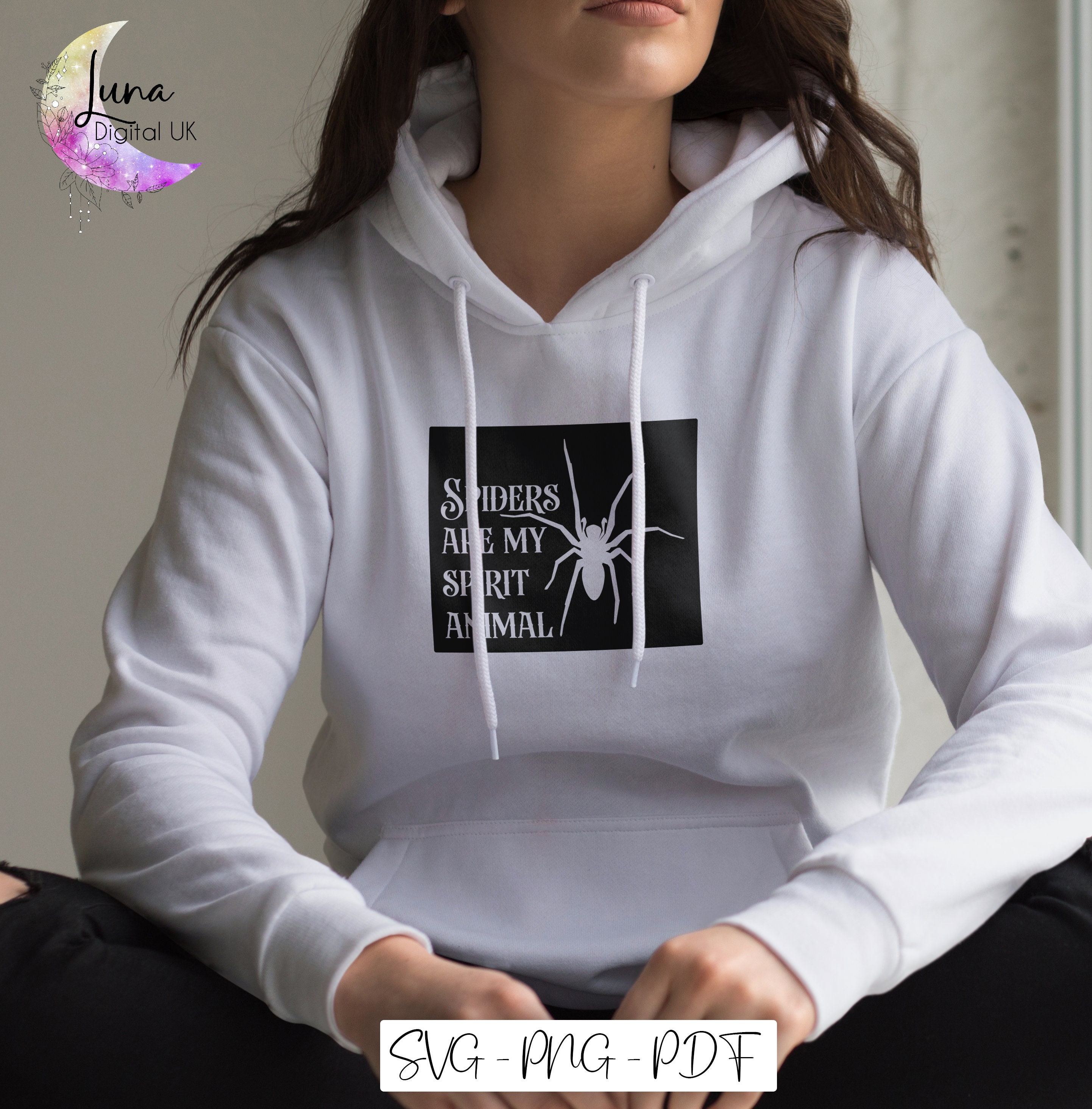 Goth SVG, Spider SVG PNG Pdf, Spiders Are My Spirit Animal, Sarcastic ...