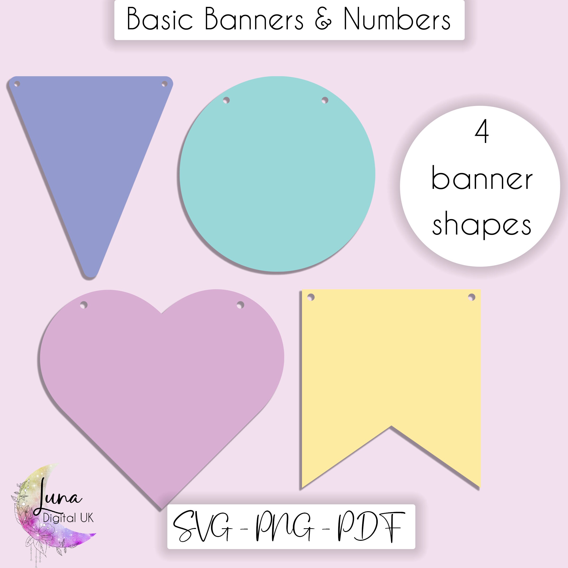 Layered Birthday Banner Svg Cut Files for Cricut, Pennant SVG Birthday ...
