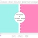 Classic Disc Bound Planner Inserts SVG Bundle 6 Pocket Pages - Etsy UK