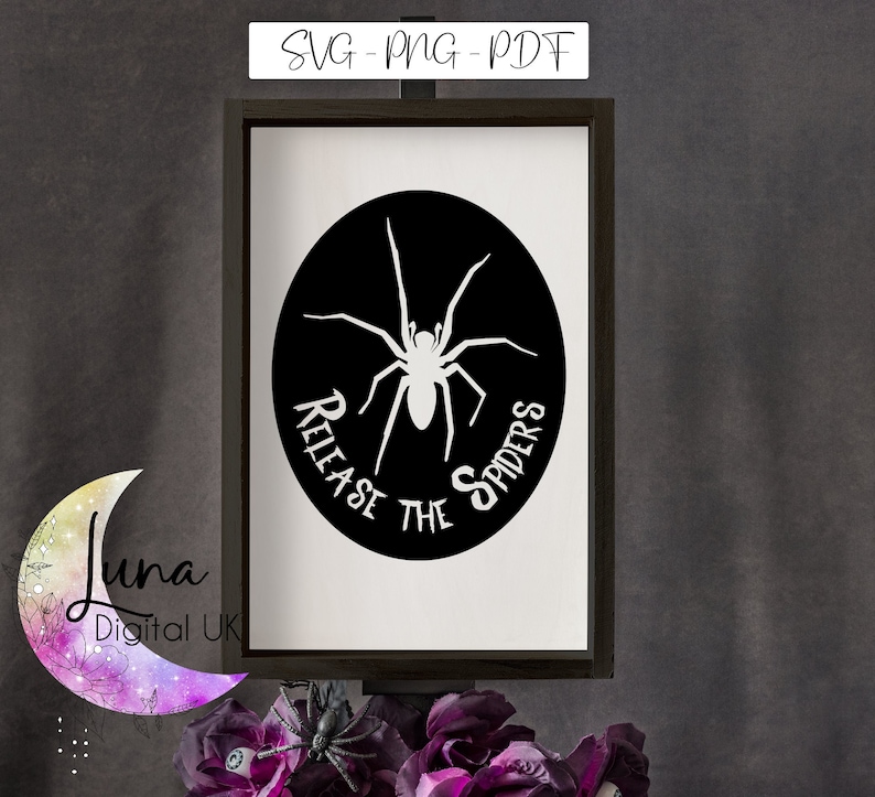 Goth SVG, Release the Spiders SVG PNG pdf, archivos de corte svg de ...