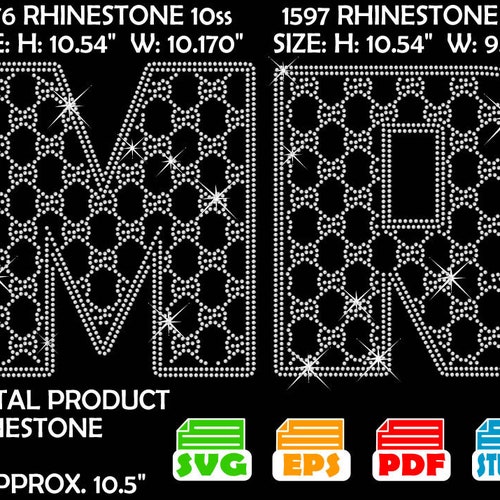 Big Letters Rhinestone Athletic Font Alphabet Vector Svg Cut - Etsy