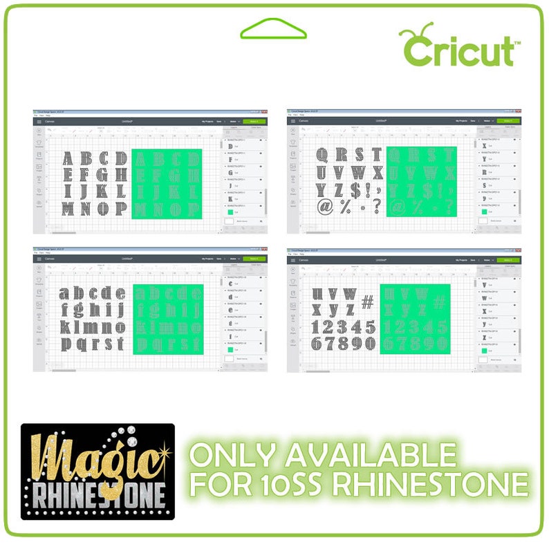 Rhinestone Template Font TTF Rhinestone Font Svg Rhinestone - Etsy