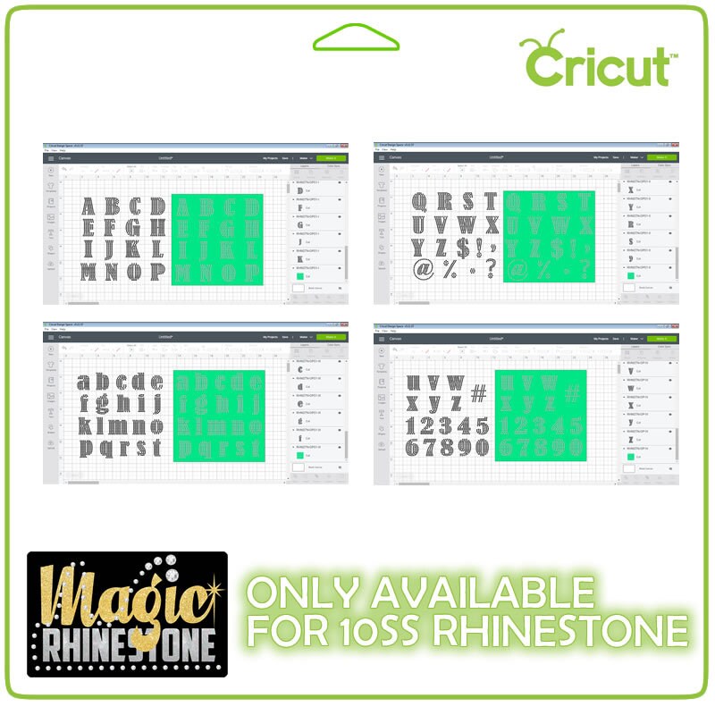 Rhinestone Template Font TTF Rhinestone Font Svg Rhinestone - Etsy