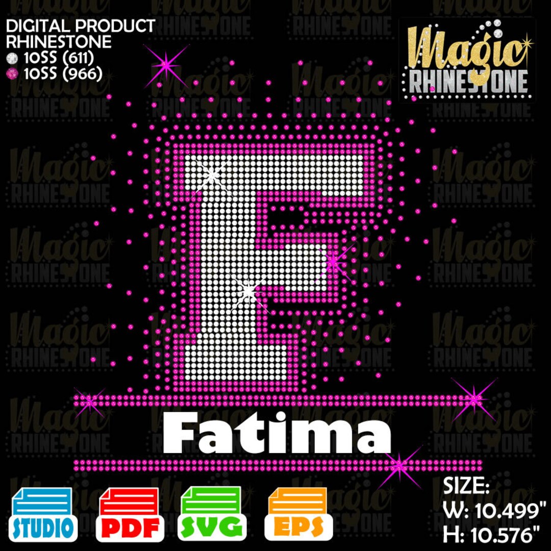 Letter F Spray Rhinestone, Frame Letter F Svg, Rhinestone University ...