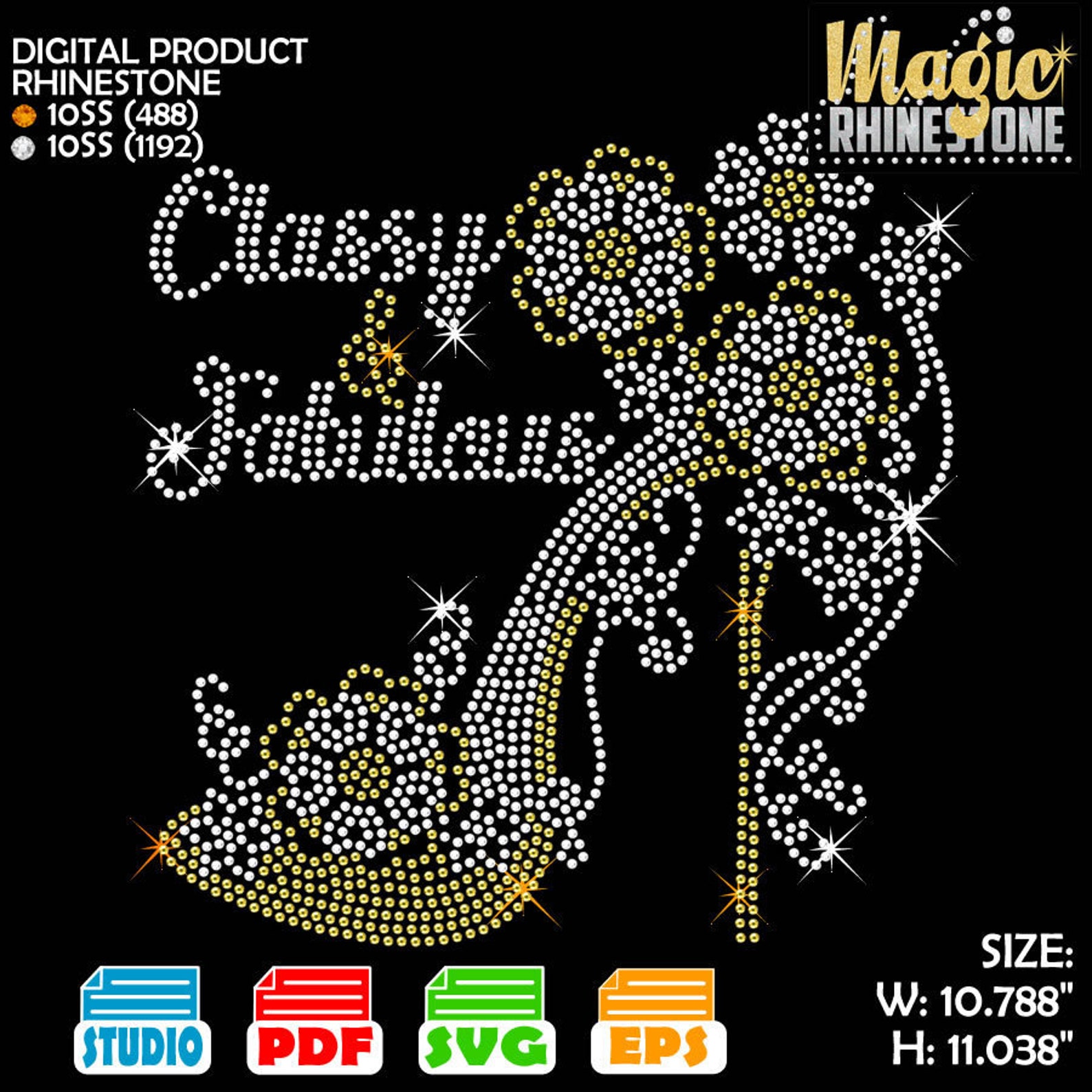 Classy and Fabulous Svg Rhinestones Svg Queen Rhinestone | Etsy