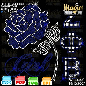 Pack of 4 Rhinestone Template Svg, Greek Letters Rhinestone Svg, Zeta ...