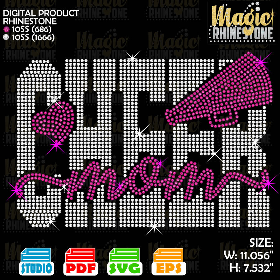 Cheer Mom Rhinestone Svg I Love Cheer Proud Loud Mother - Etsy