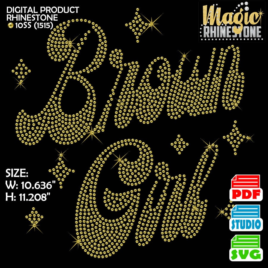 Brown Girl Svg Rhinestones Svg Girl Rhinestone Svg Black - Etsy Ireland