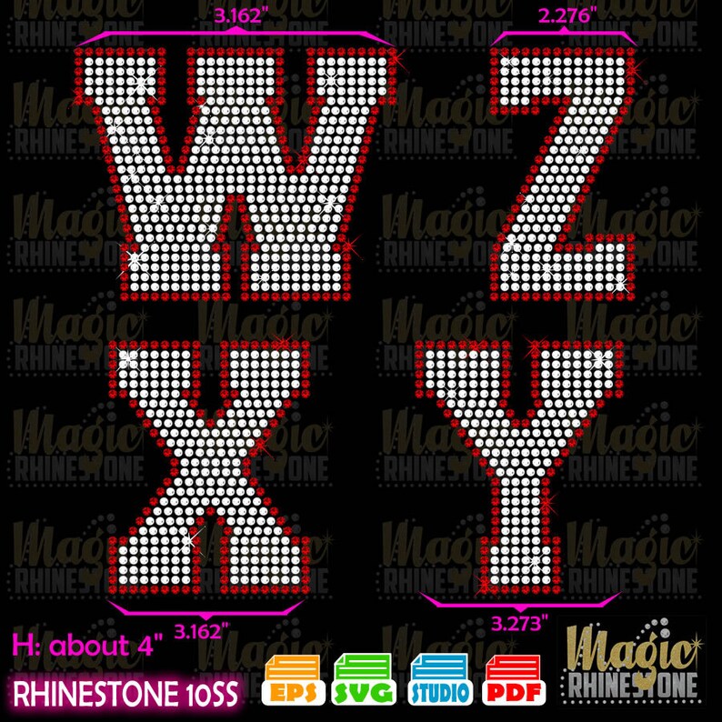 Rhinestone Template Font TTF Rhinestone University Font Svg - Etsy