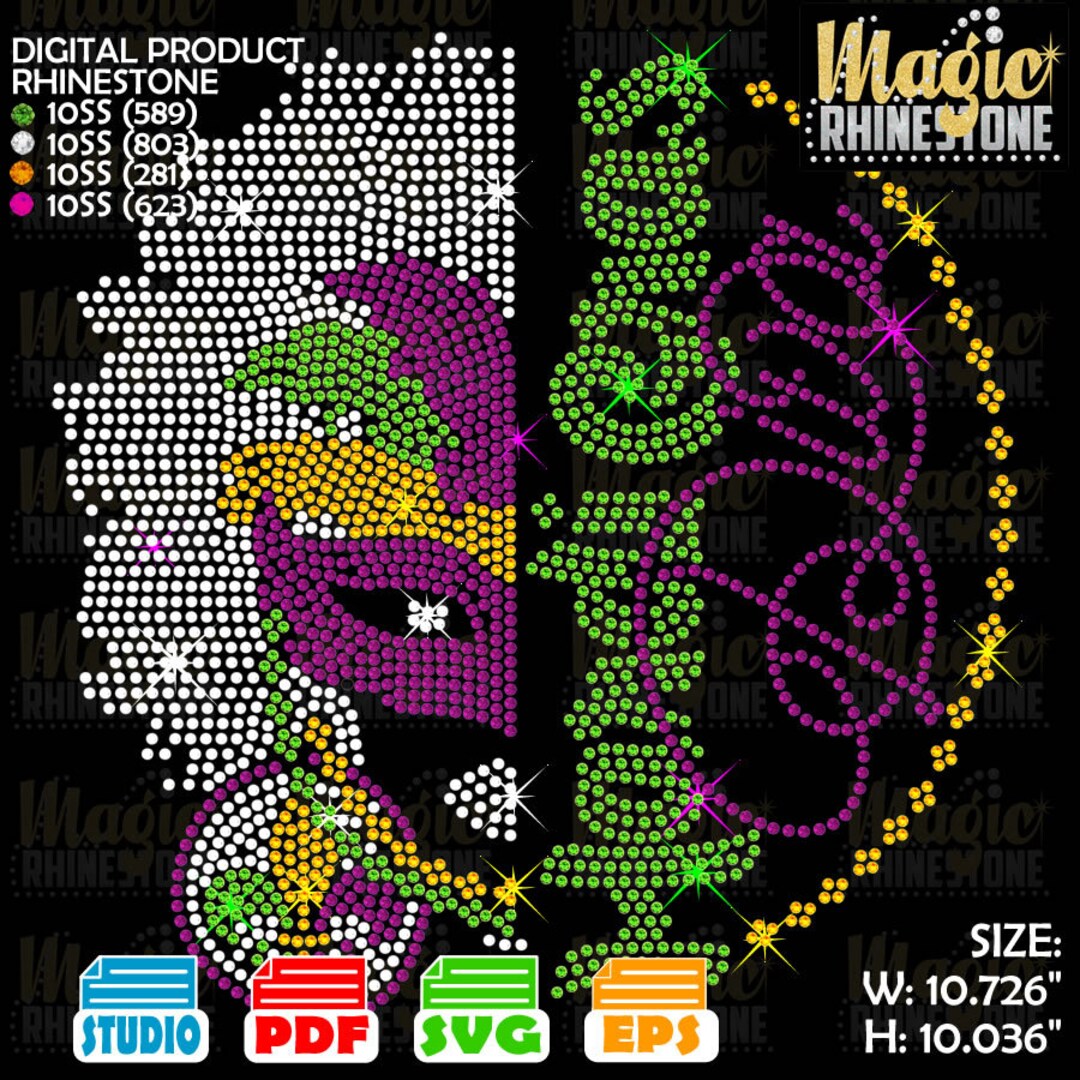 Mardi Gras Diva Rhinestone Svg, Carnival Mask Svg, Fleur De Lis Svg ...