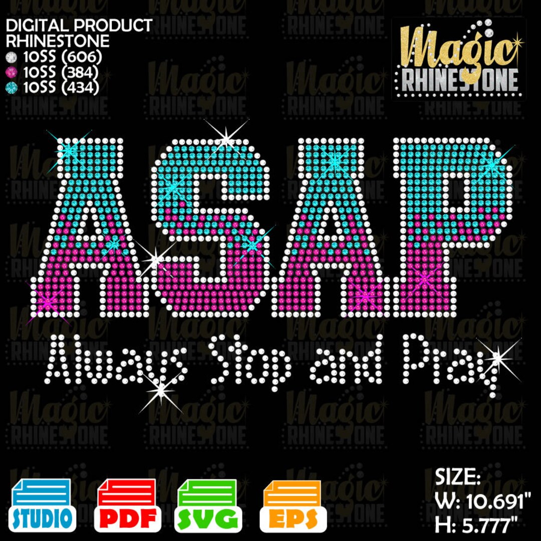 ASAP Rhinestone Svg, Always Stop and Pray Svg, Mother Svg, Praying Mom ...