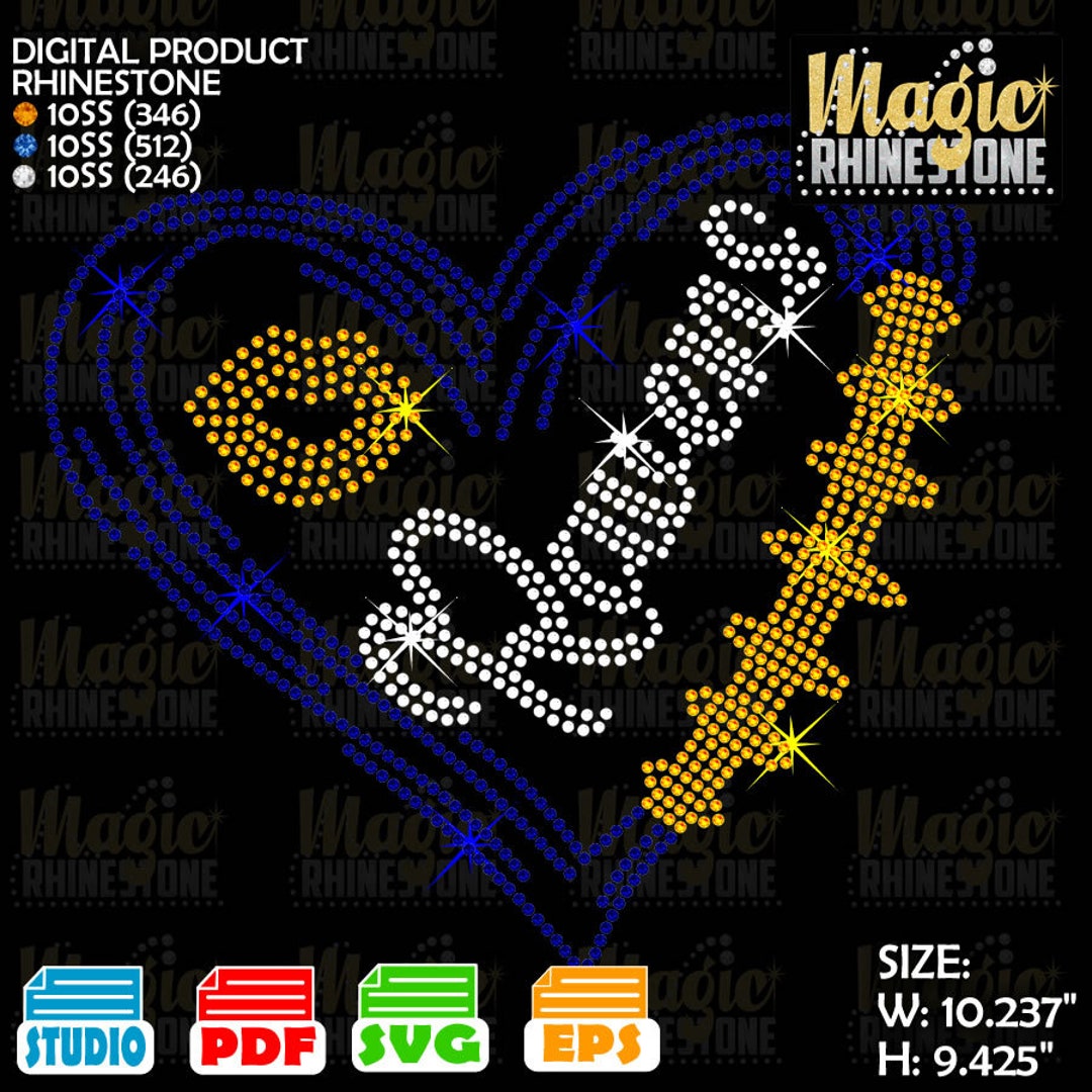 Ravens Heart Rhinestone, Football Rhinestone Svg, Ravens Kiss, Ravens ...