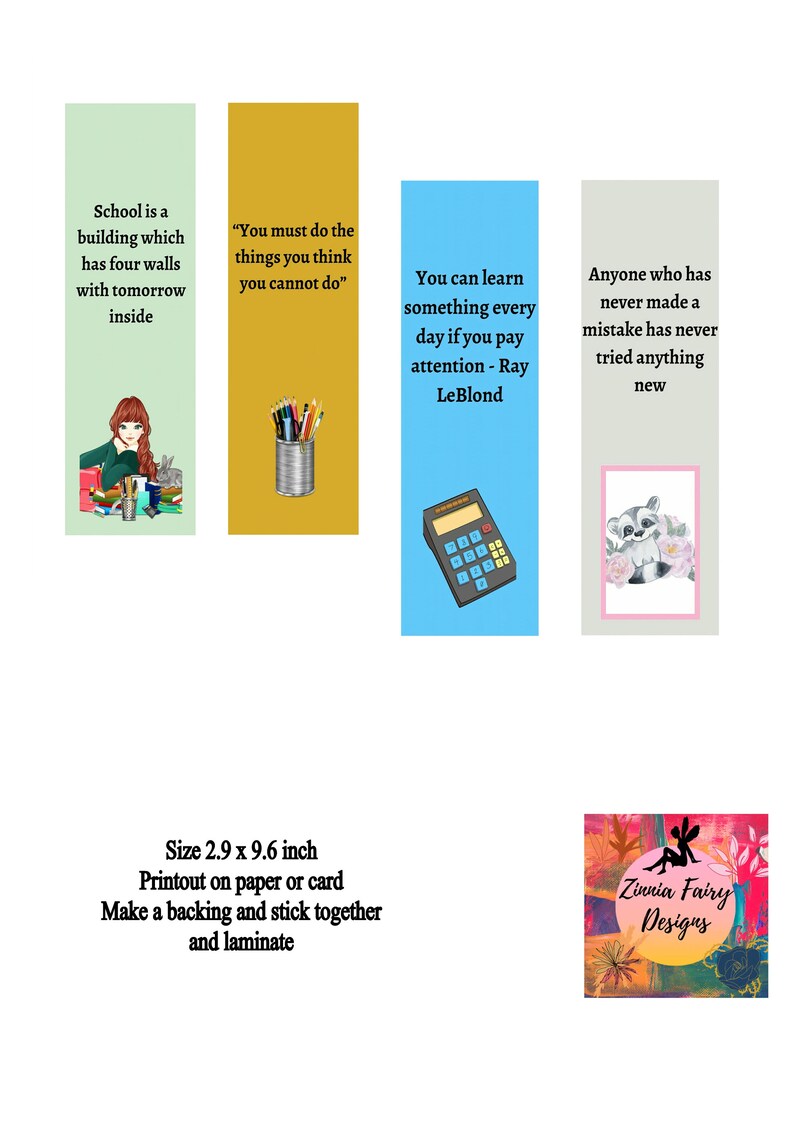 Printable Stationery Set With Envelopes and Bookmarks Lined Unlined ...