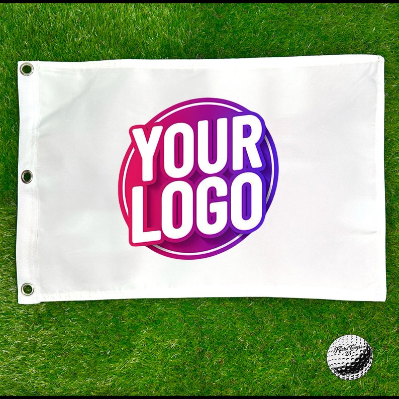 Custom Golf Pin Flag: Personalized Logo, Image, or Text - Etsy