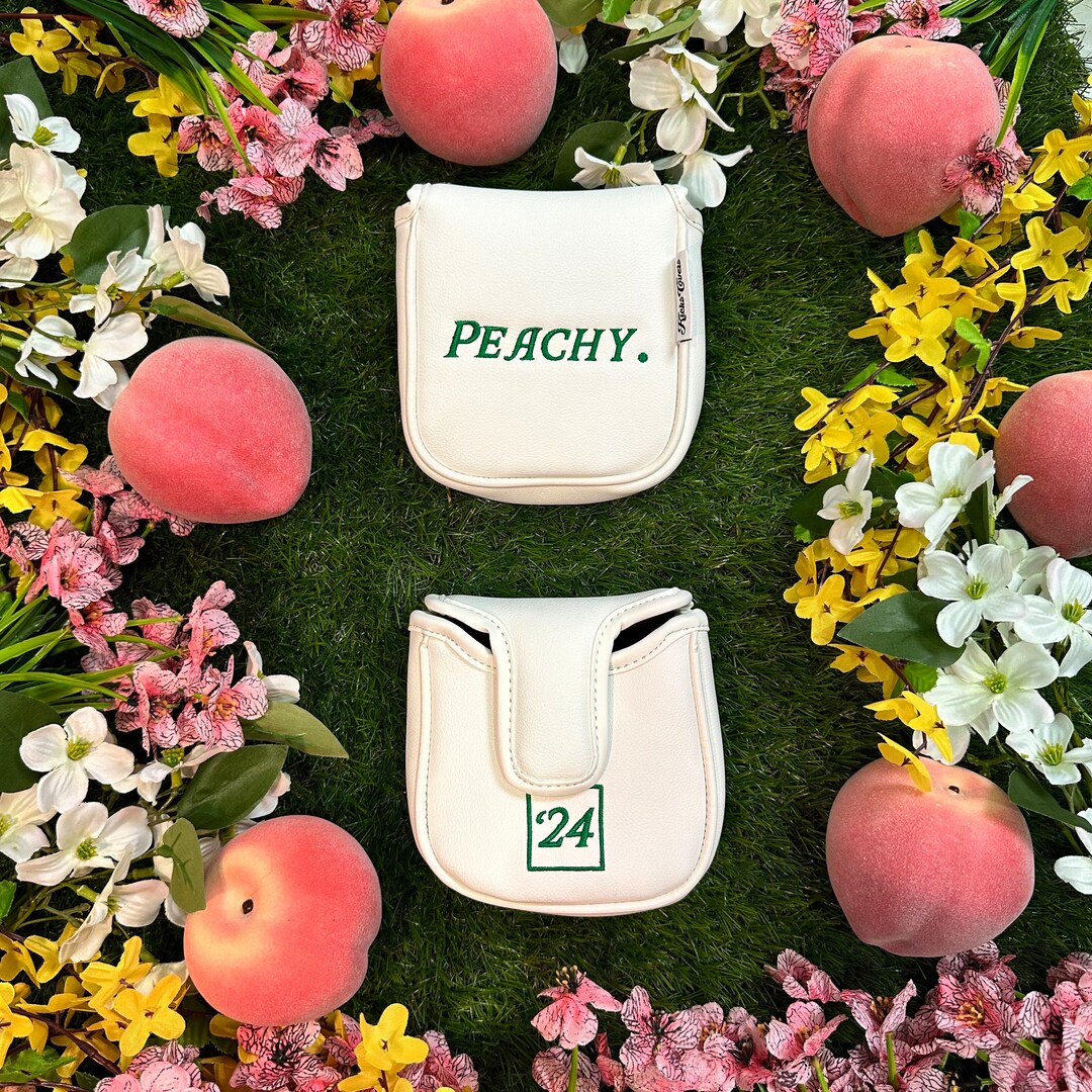 Masters Tournament Themed peachy Embroidered Golf Mallet Putter Cover ...
