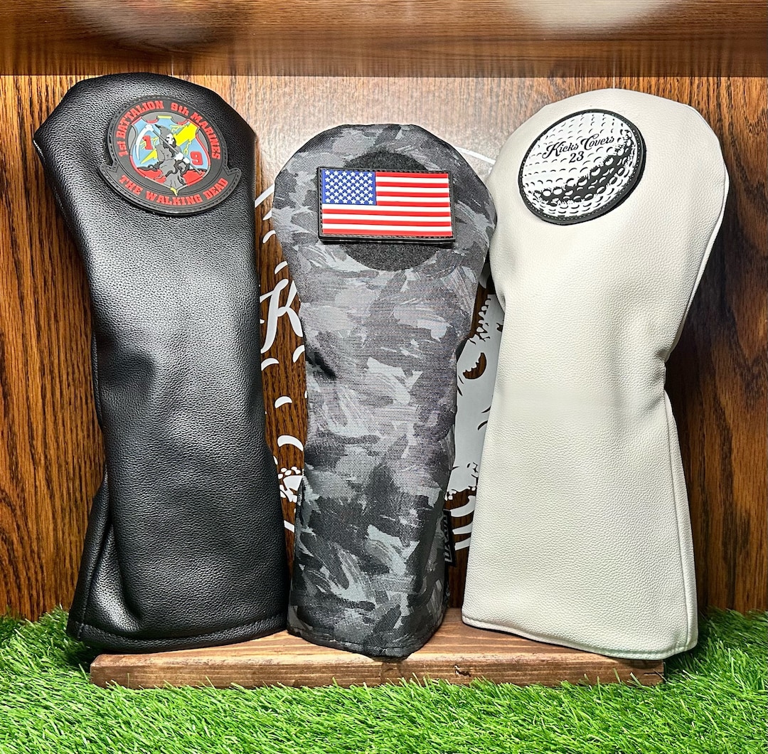 Custom Velcro Patch Golf Head Cover Set: Driver, Wood, Hybrid - Etsy UK