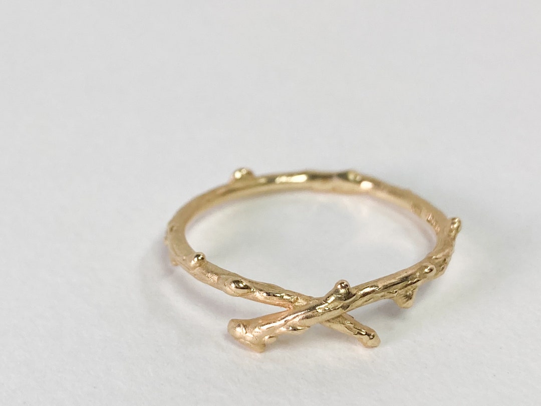 Bramble Cross-over Ring - Etsy