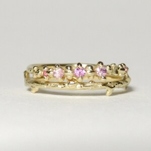 Bramble Straight Solid Gold Ring - Etsy