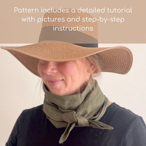 Scarf Sewing Pattern - Neck Warmer Sewing Pattern - Reversible Fabric ...