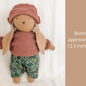 Basic Bunny Sewing Pattern | Rabbit With Clothing Instant Download ...