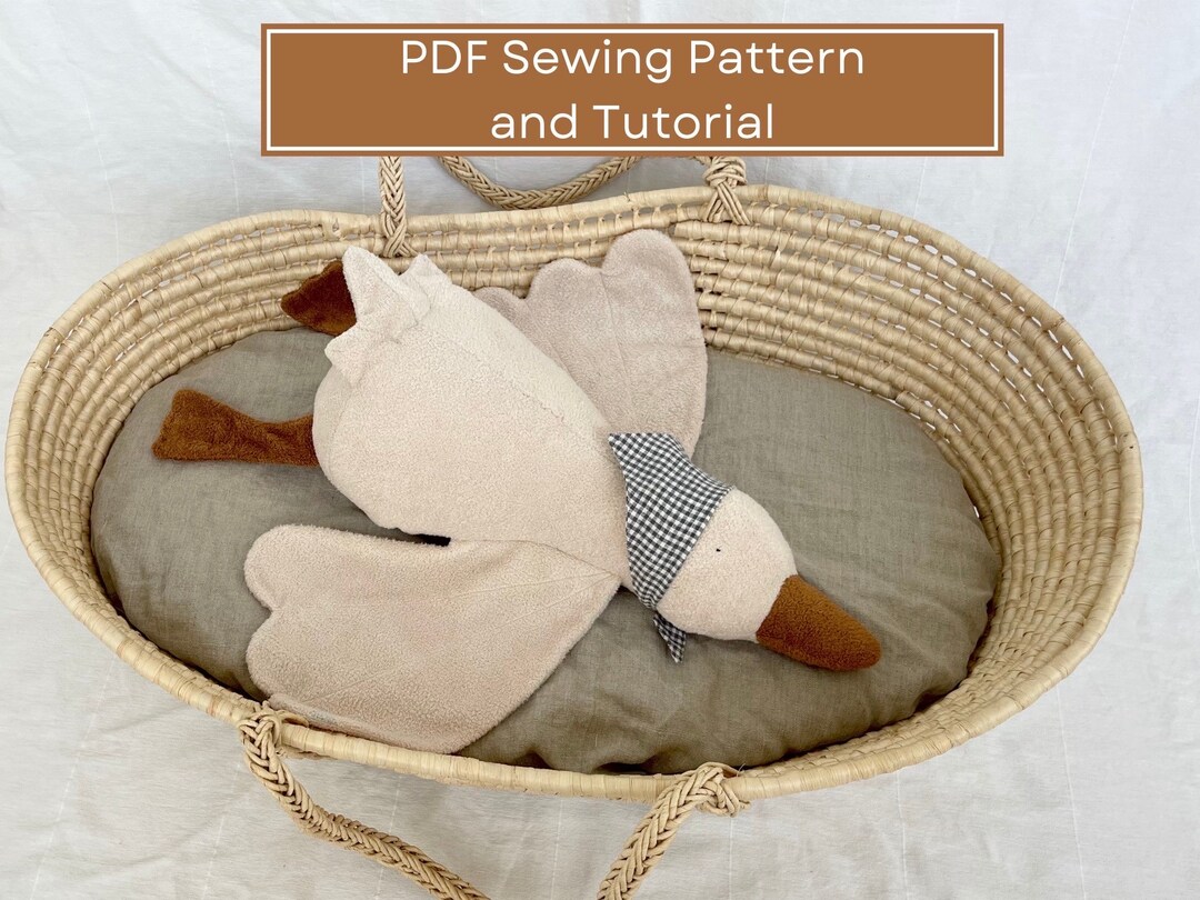 Goose Plush PDF Sewing Pattern With Photo Tutorial - Etsy