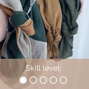 Scarf Sewing Pattern - Neck Warmer Sewing Pattern - Reversible Fabric ...