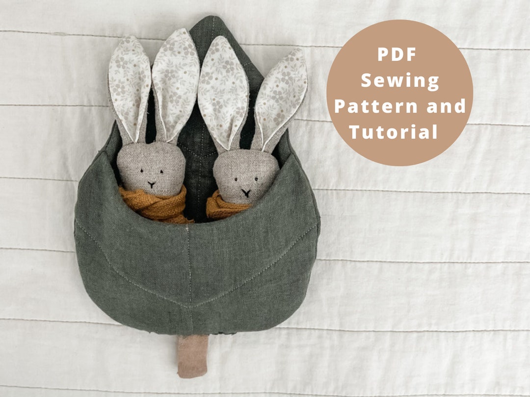 Animal Toy Pattern - Small Bunny Sewing Pattern - Stuffed Toy PDF ...