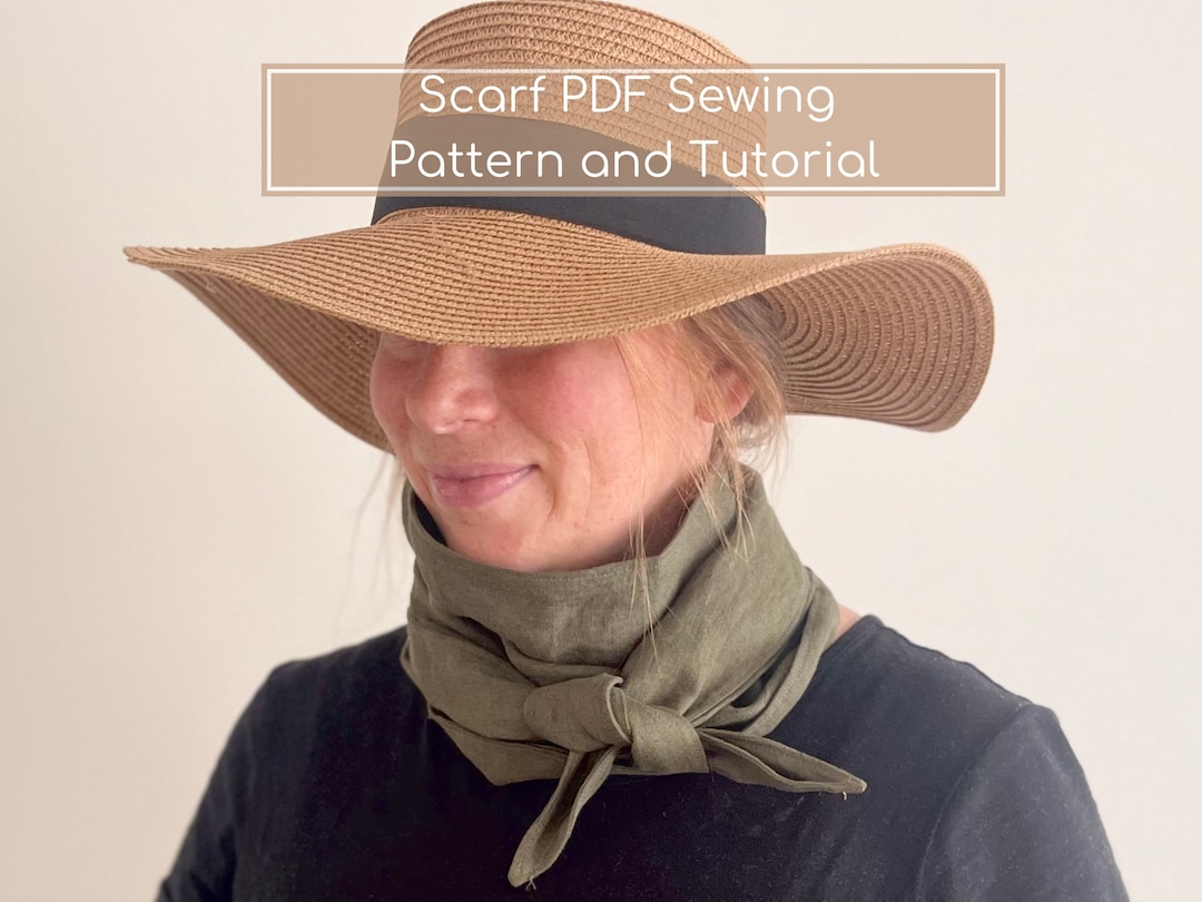 Scarf Sewing Pattern - Neck Warmer Sewing Pattern - Reversible Fabric ...