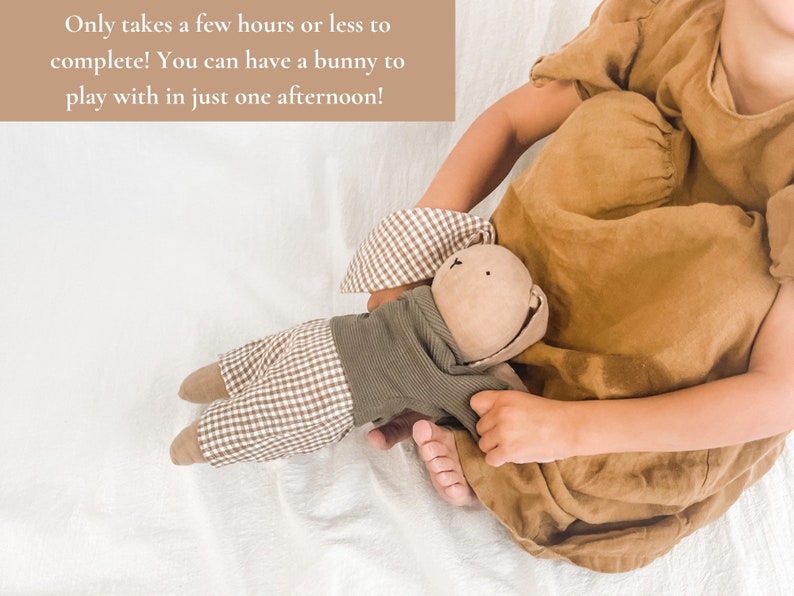 Basic Bunny Sewing Pattern Rabbit With Clothing Instant - Etsy