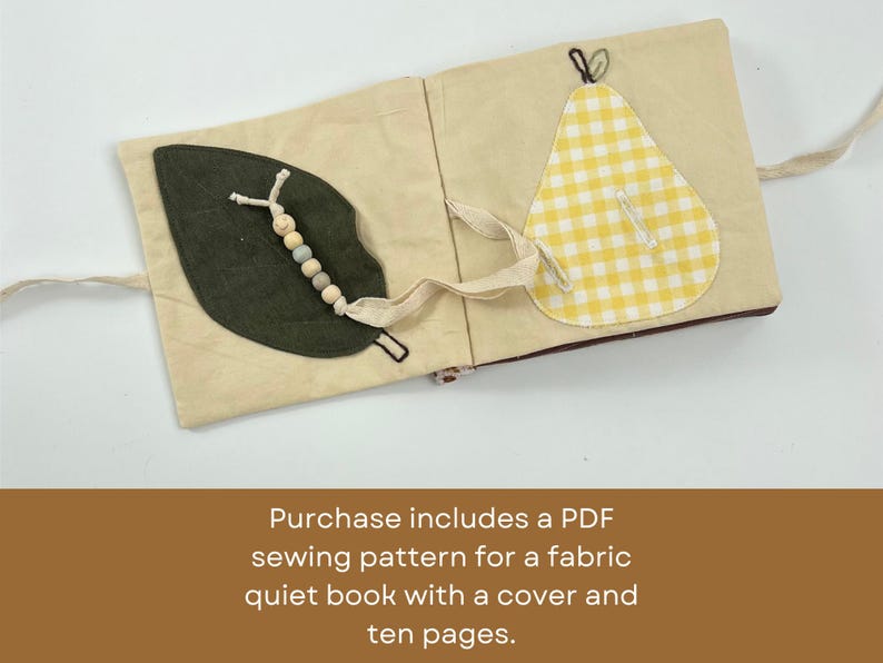 Quiet Book Sewing Pattern: Busy Book Sewing Pattern, Toddler Fabric ...