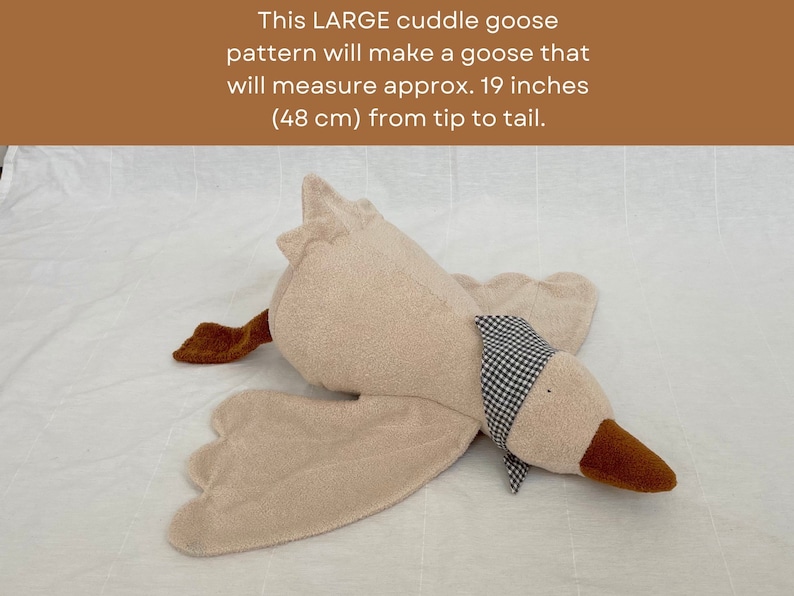 Stuffed Goose Sewing Pattern and Tutorial - Duck Plush PDF Download ...