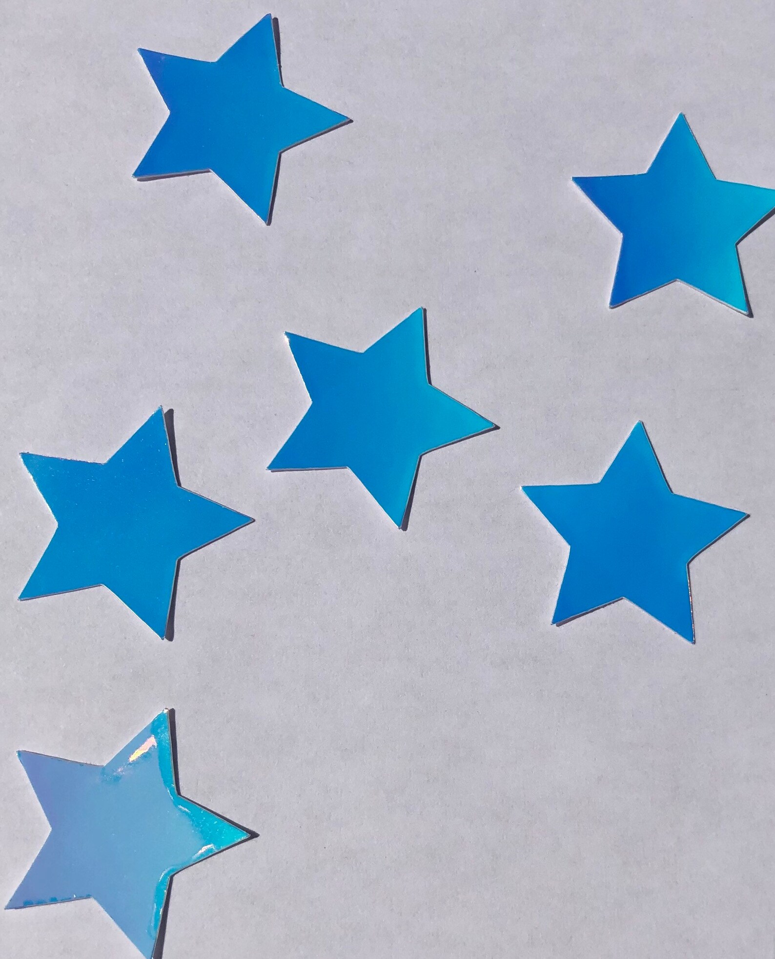 20 Opal Holographic Star Stickers - Etsy