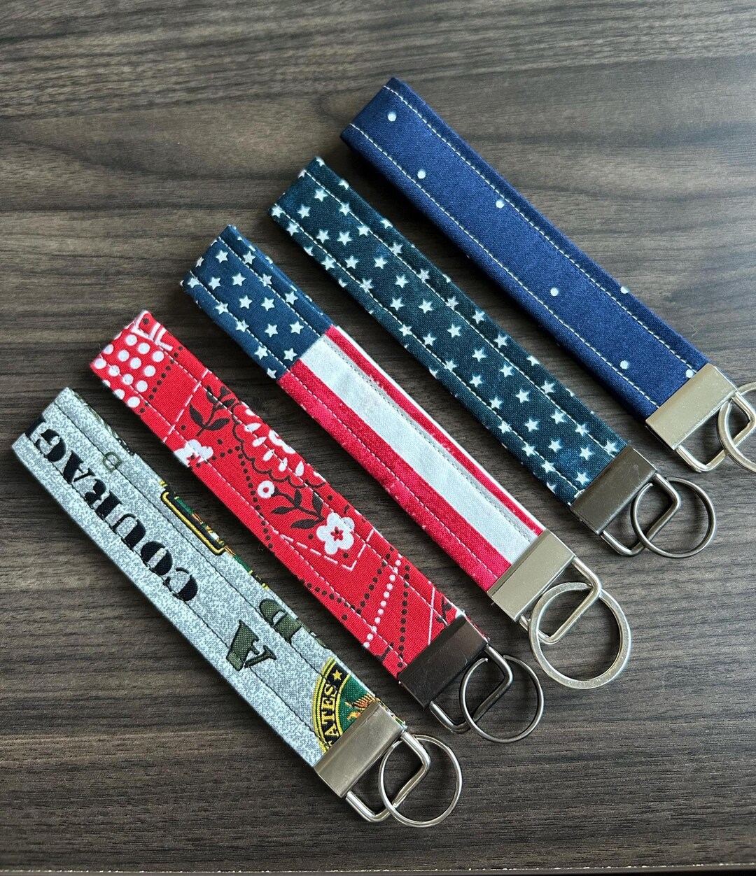 Red, White and Blue Keychains - Etsy
