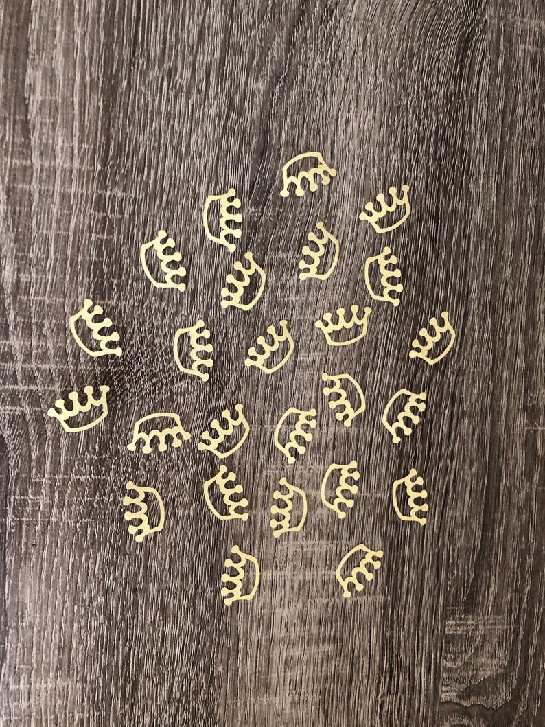 25 Gold Crown Stickers - Etsy
