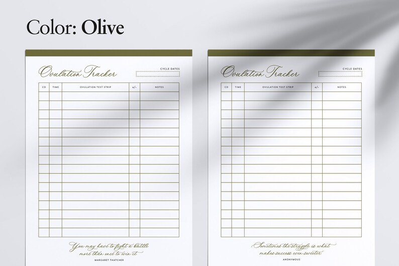 Opk/ovulation Test Strip/ovulation Predictor Kit Printable Tracker ...